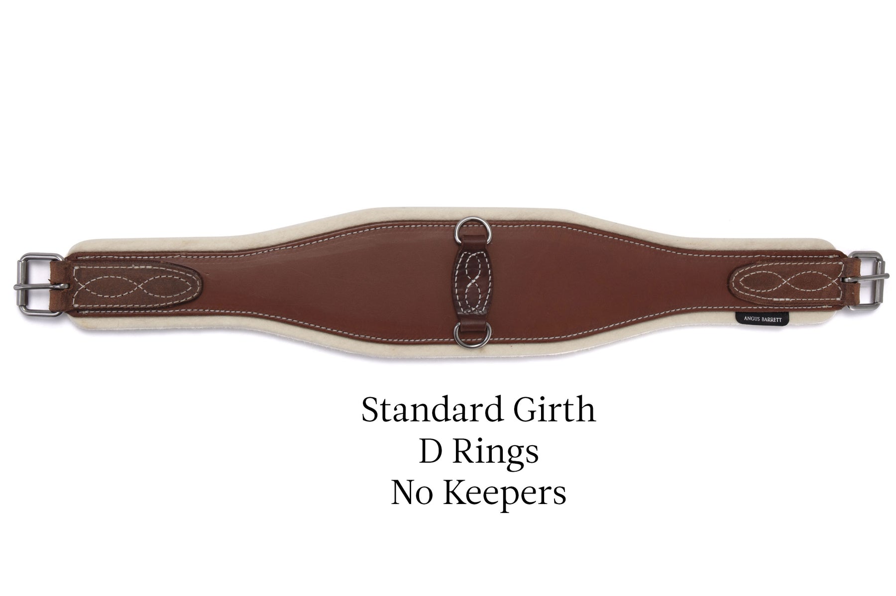 Leather Girth with Double Buckle - Angus Barrett Saddlery