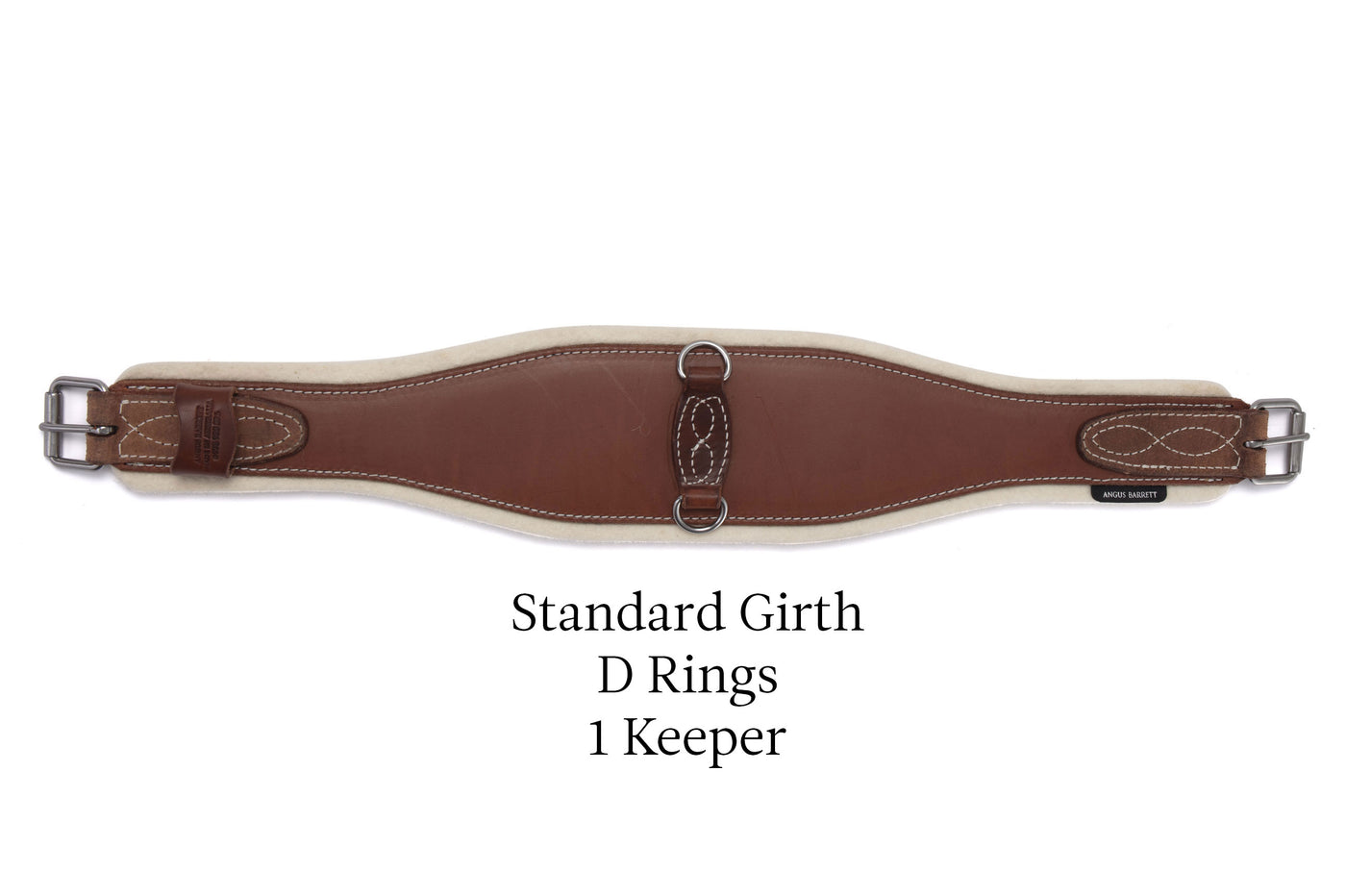 Leather Girth with Double Buckle - Angus Barrett Saddlery