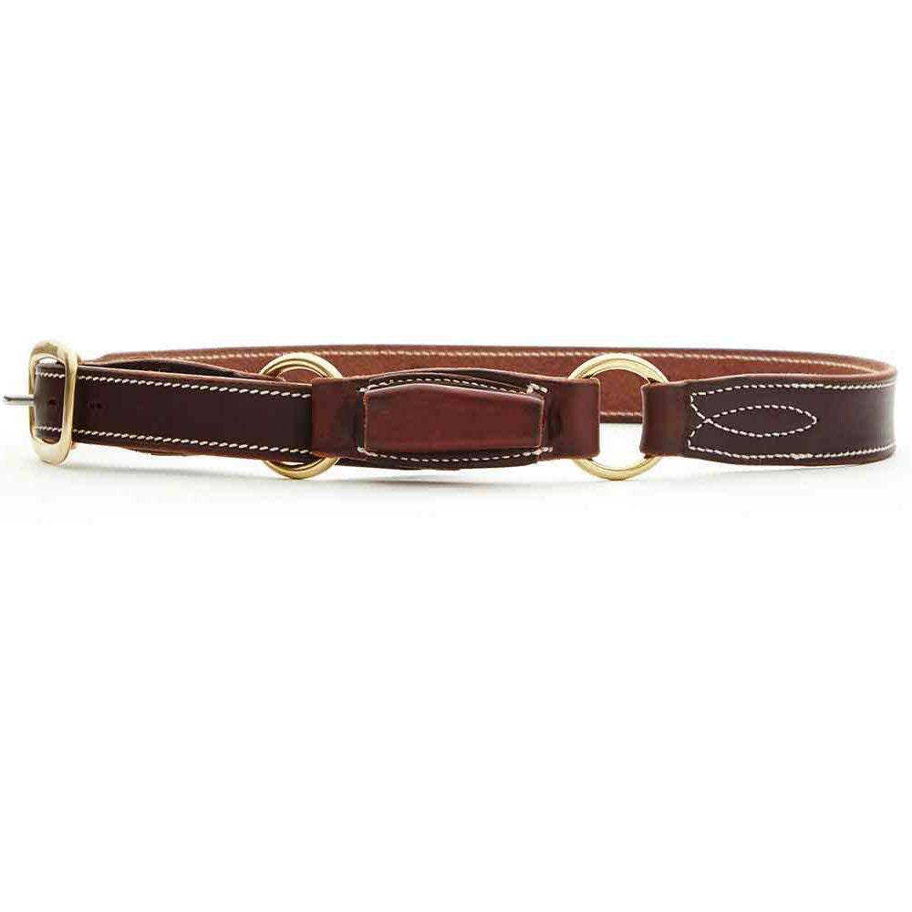 Leather Hobble Belt with Pocket Knife Pouch & Solid Brass Buckle ...