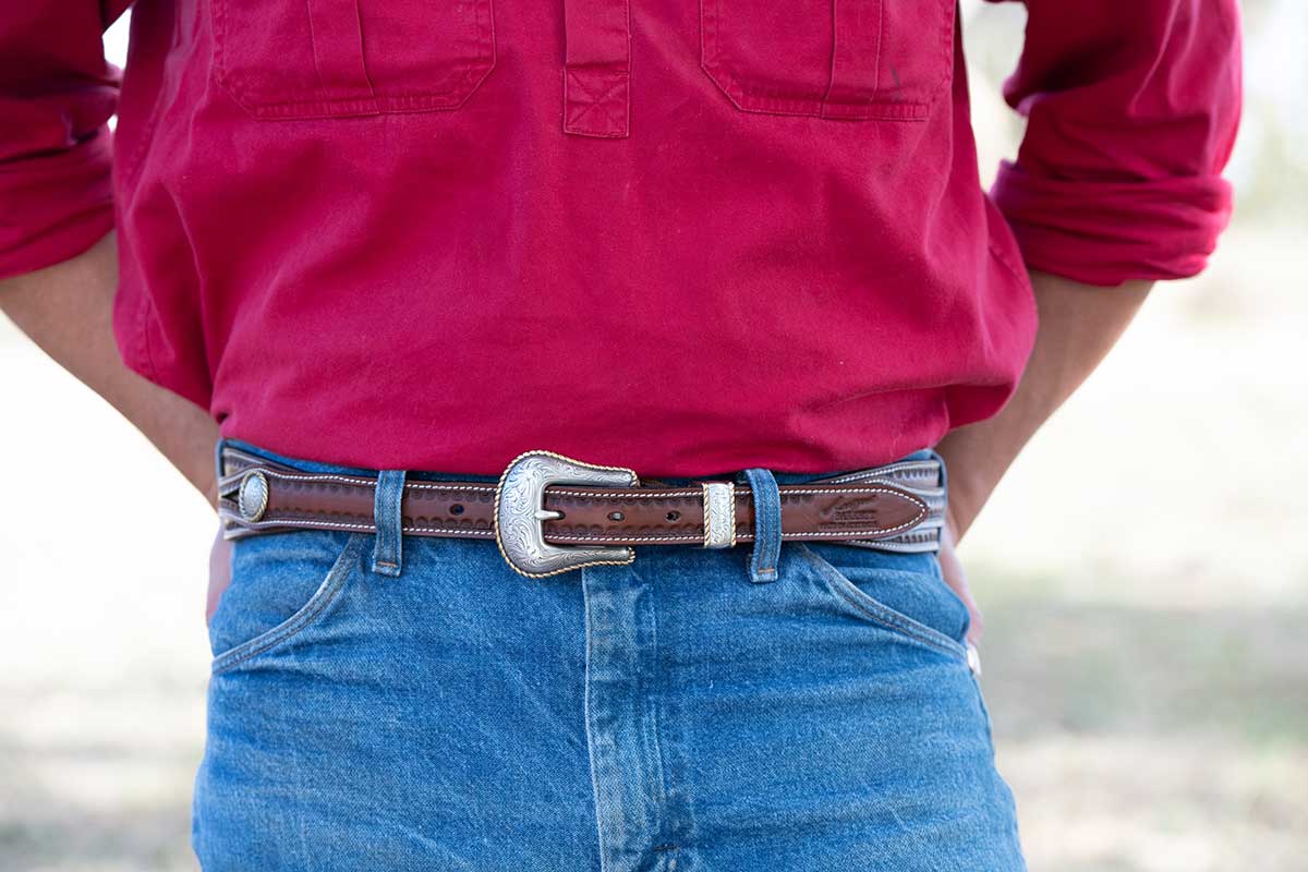 Austin Leather Belt | Australian Made Western Belts - Angus Barrett ...