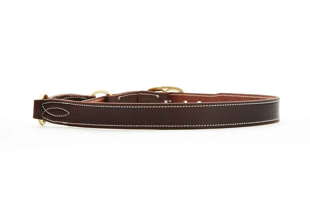 Leather Hobble Belt with Pocket Knife Pouch & Solid Brass Buckle ...