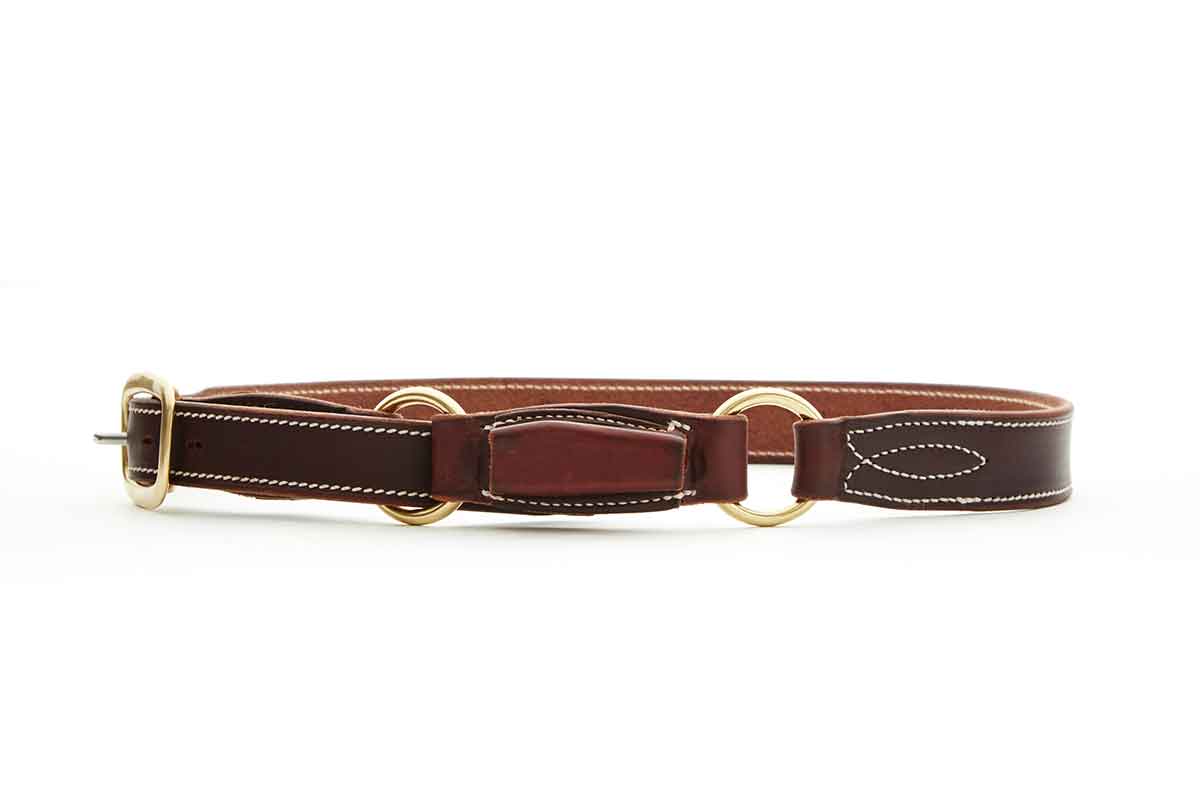 Leather Hobble Belt with Pocket Knife Pouch & Solid Brass Buckle ...