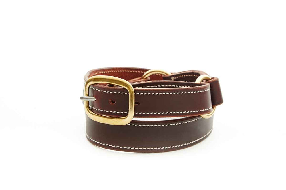 Leather Hobble Belt with Brass Buckle | Buy Men's Leather Belts Online ...